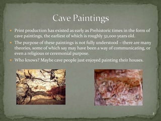 Timeline of Print Production | PPT