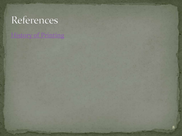 Timeline of Print Production | PPT