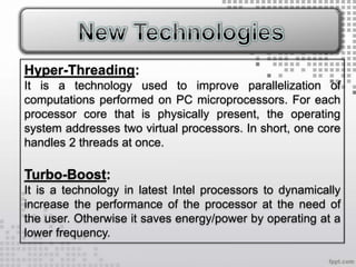 Timeline of Processors | PPTX