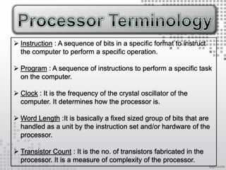 Timeline of Processors | PPTX