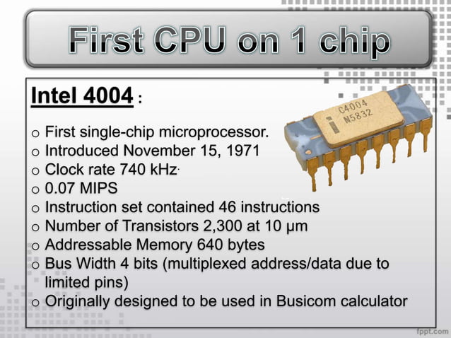 Timeline of Processors | PPT
