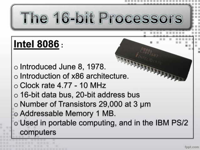 Timeline of Processors | PPT