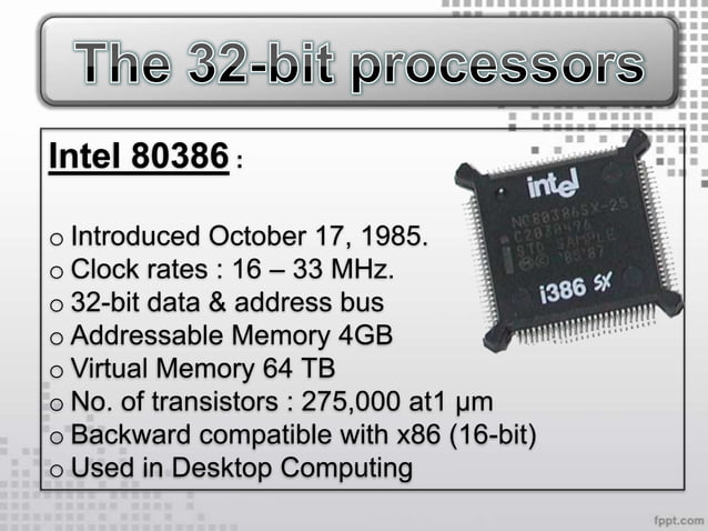 Timeline of Processors | PPT
