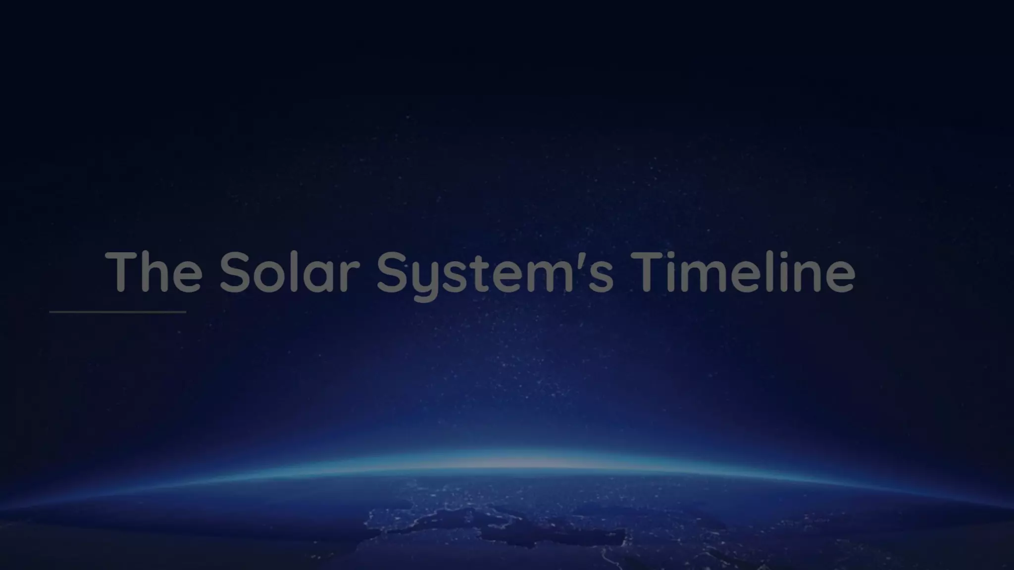 Timeline of solar system | PDF