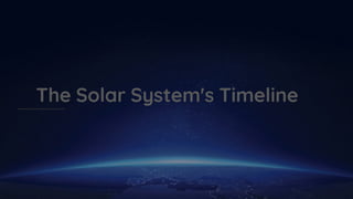 Timeline of solar system | PDF