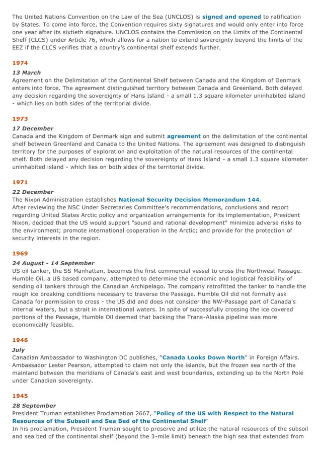 Timeline of the arctic claims | DOCX | Polar Travel | Travel Locations