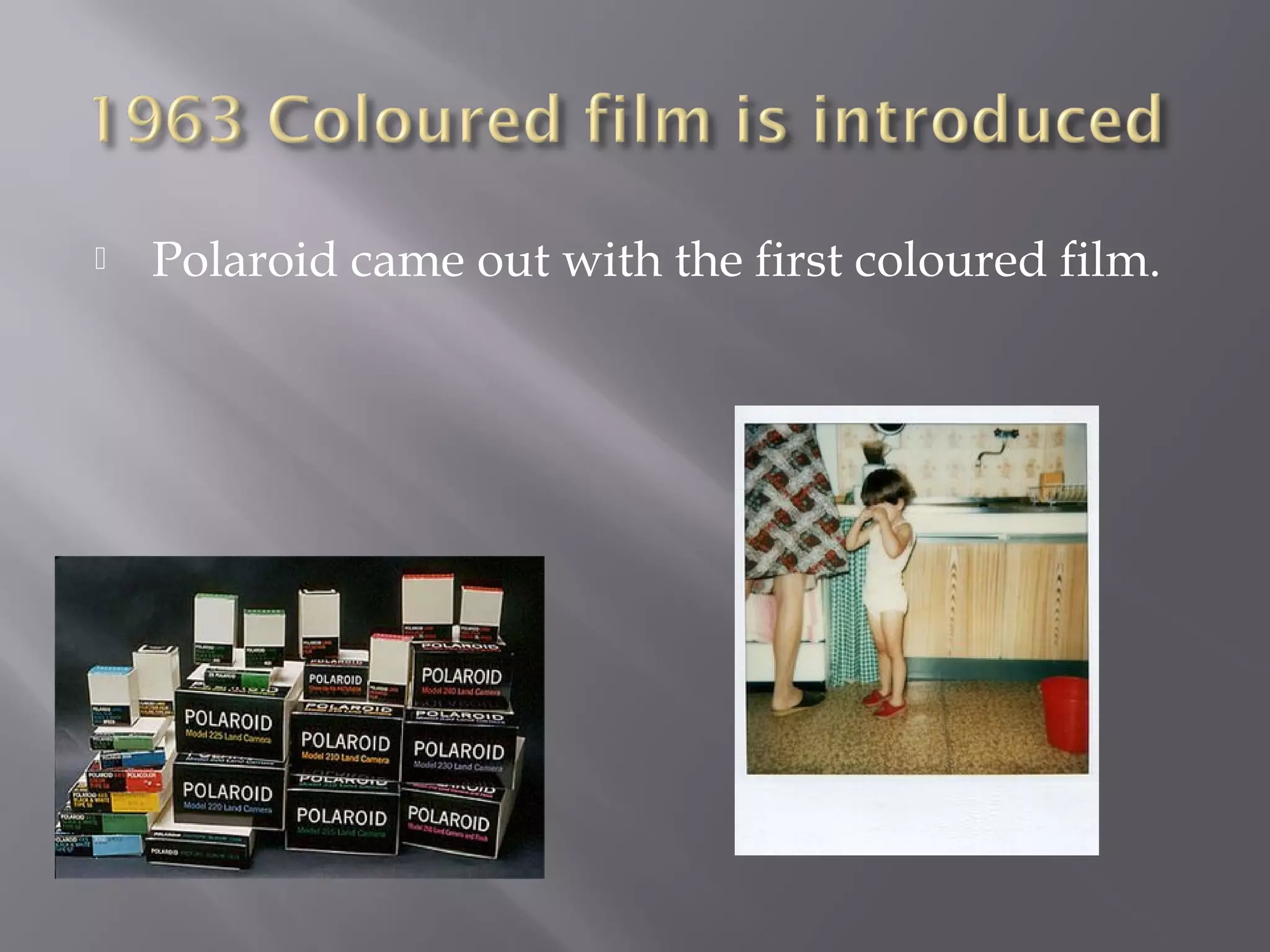 Timeline of the camera | PPT