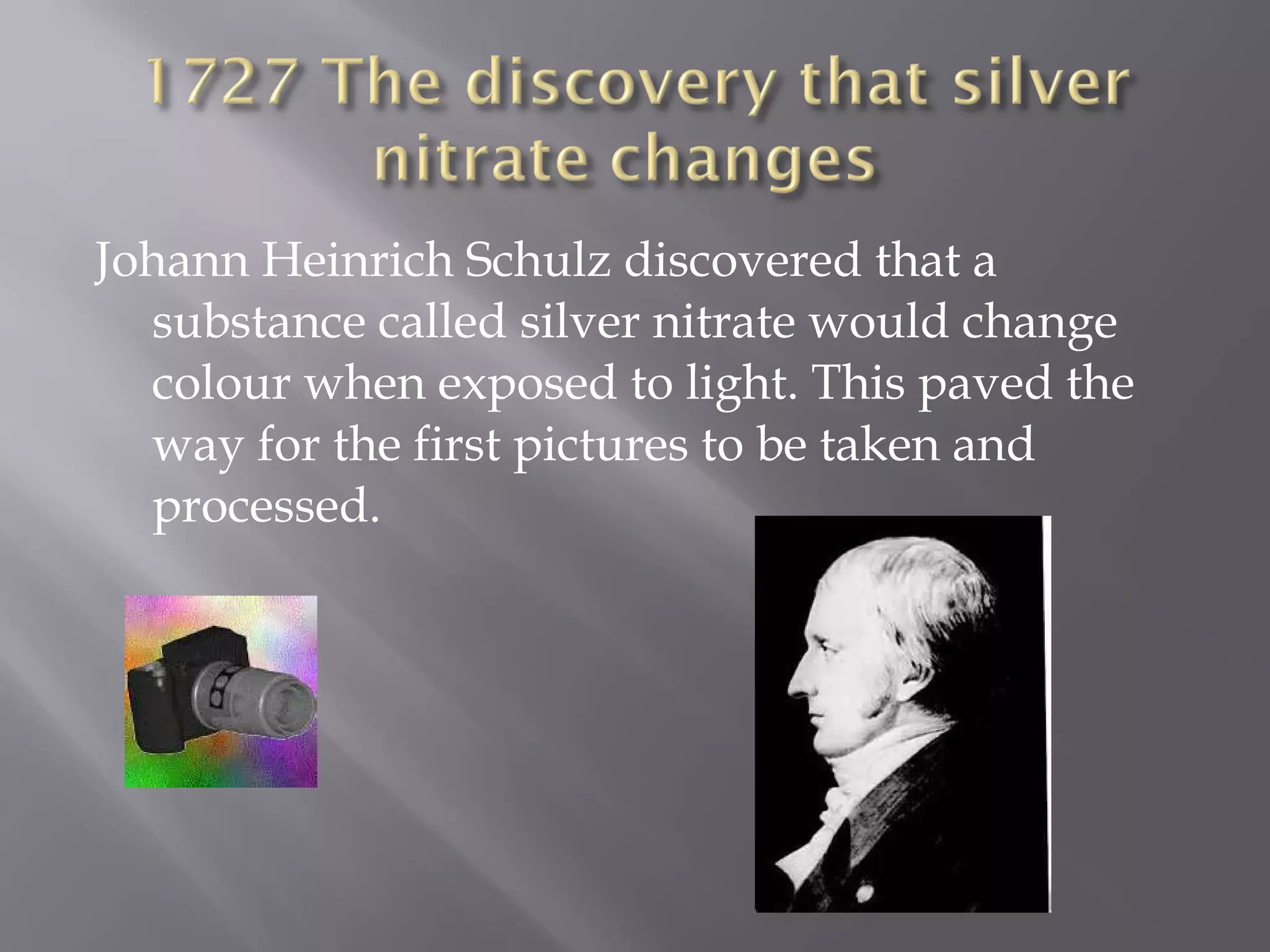 Timeline of the camera | PPT