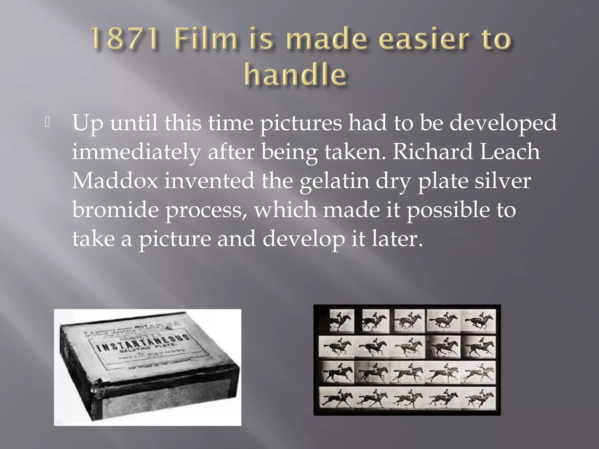 Timeline of the camera | PPT