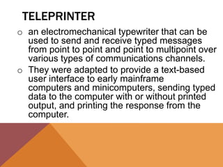 Timeline of the development of radio and telecommunications | PPTX