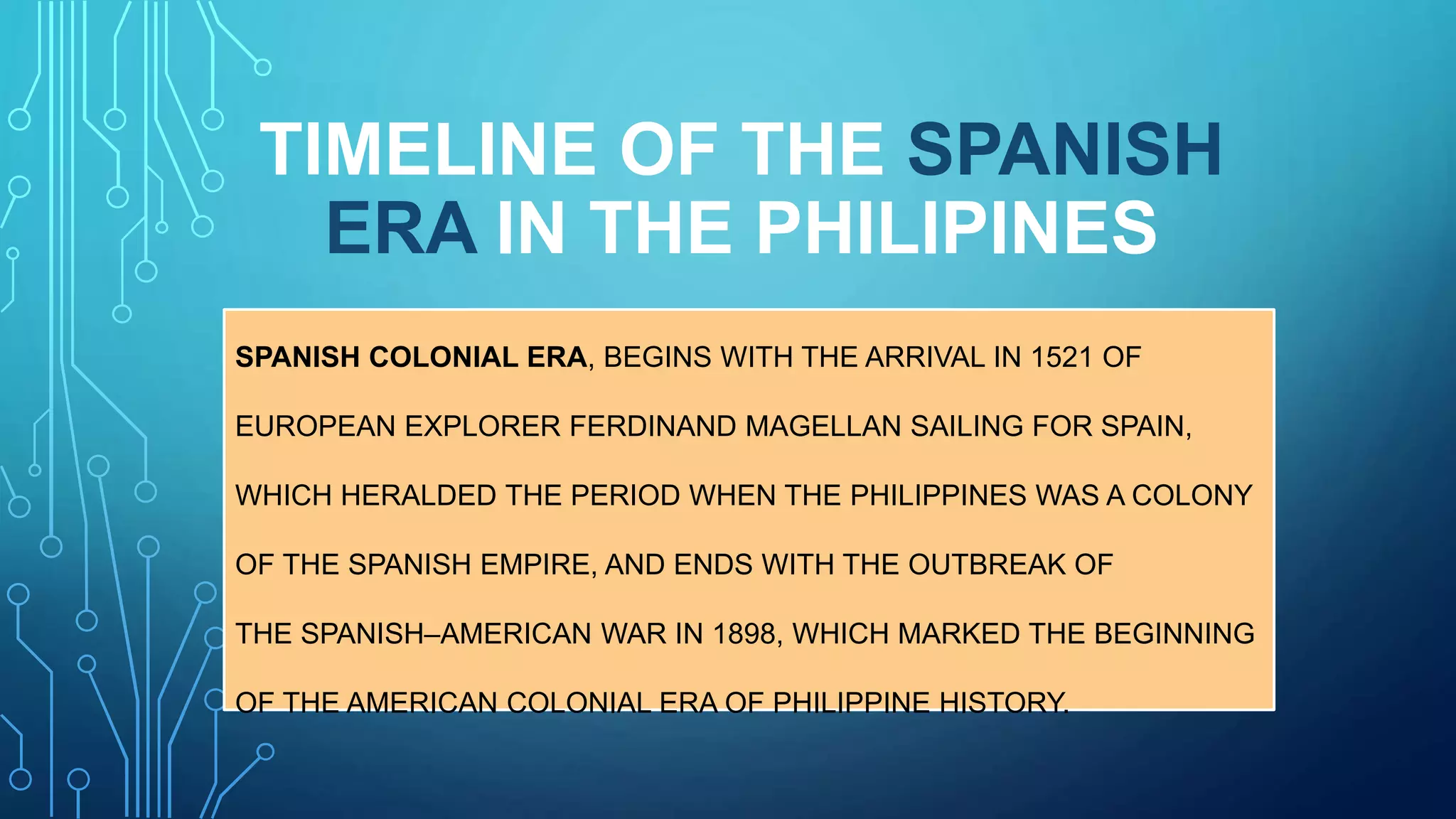Timeline of the philippine history from spanish era japanese era | PPTX