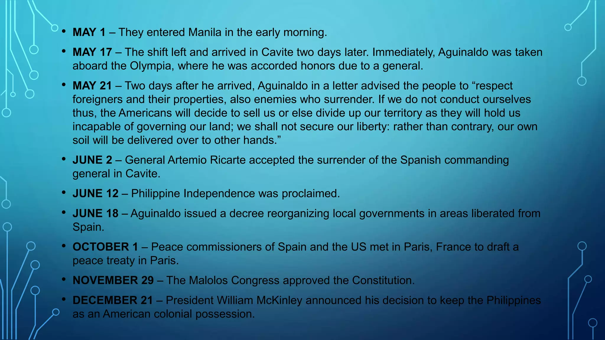 Timeline of the philippine history from spanish era japanese era | PPTX