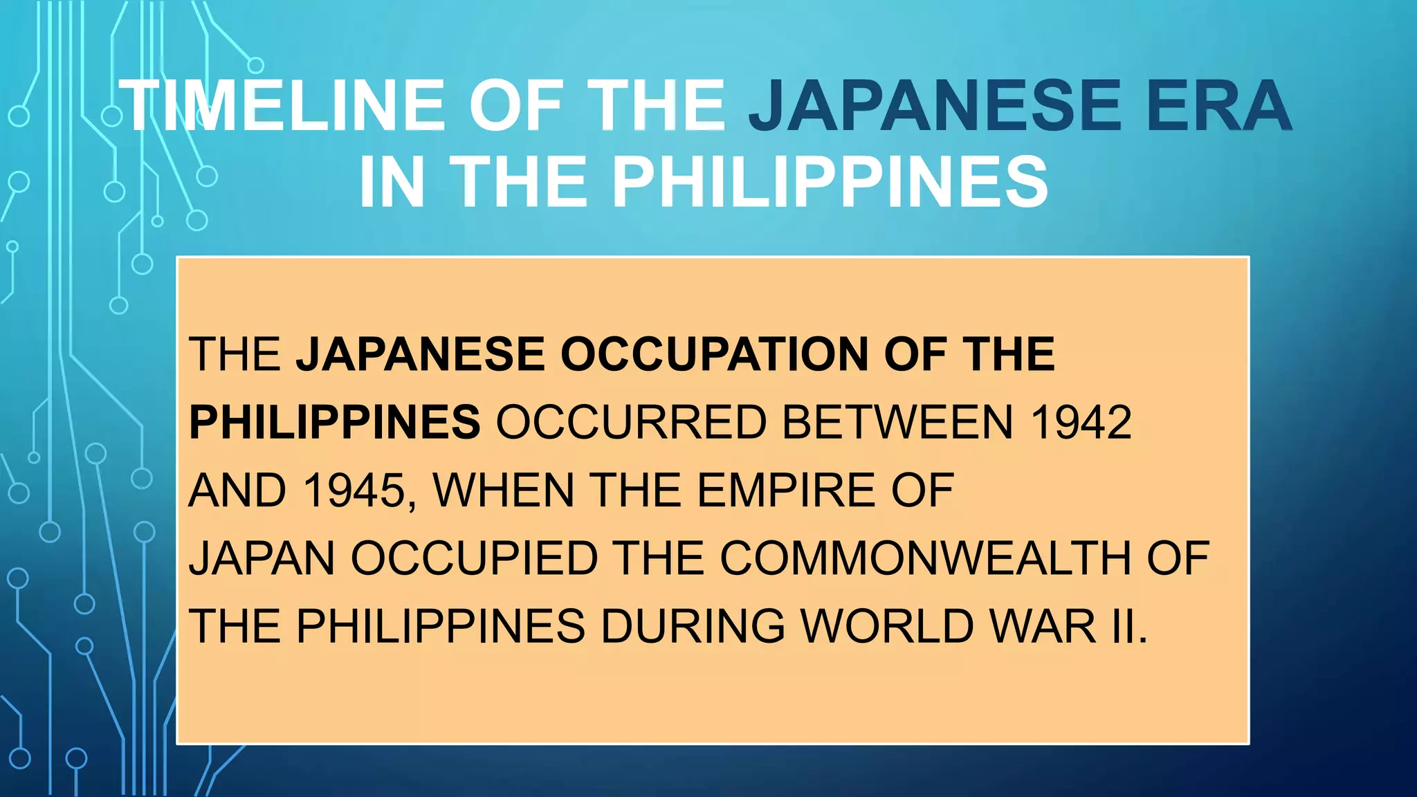 Timeline of the philippine history from spanish era japanese era | PPTX