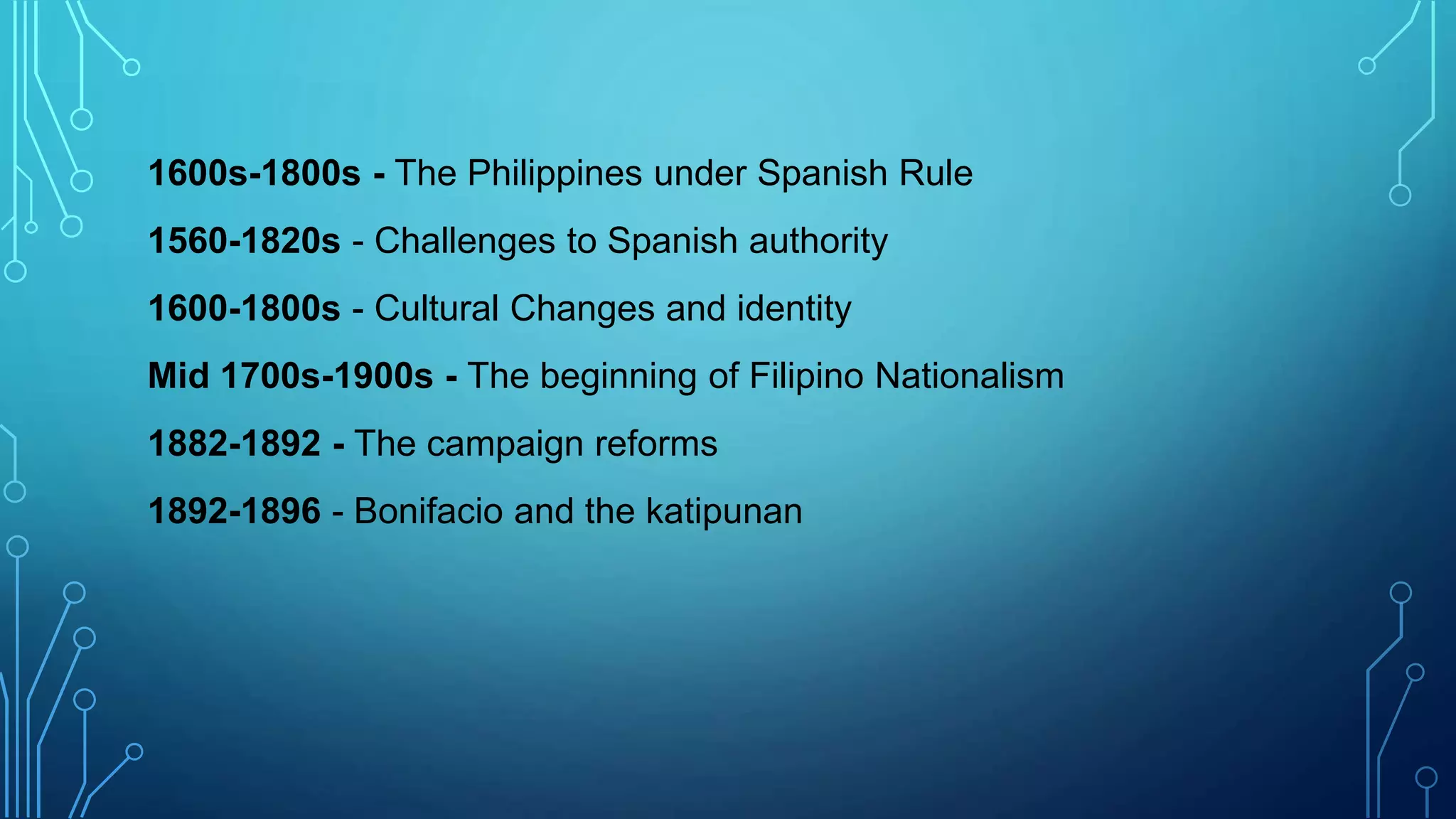 Timeline of the philippine history from spanish era japanese era | PPTX