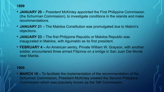 Timeline of the philippine history from spanish era japanese era | PPTX