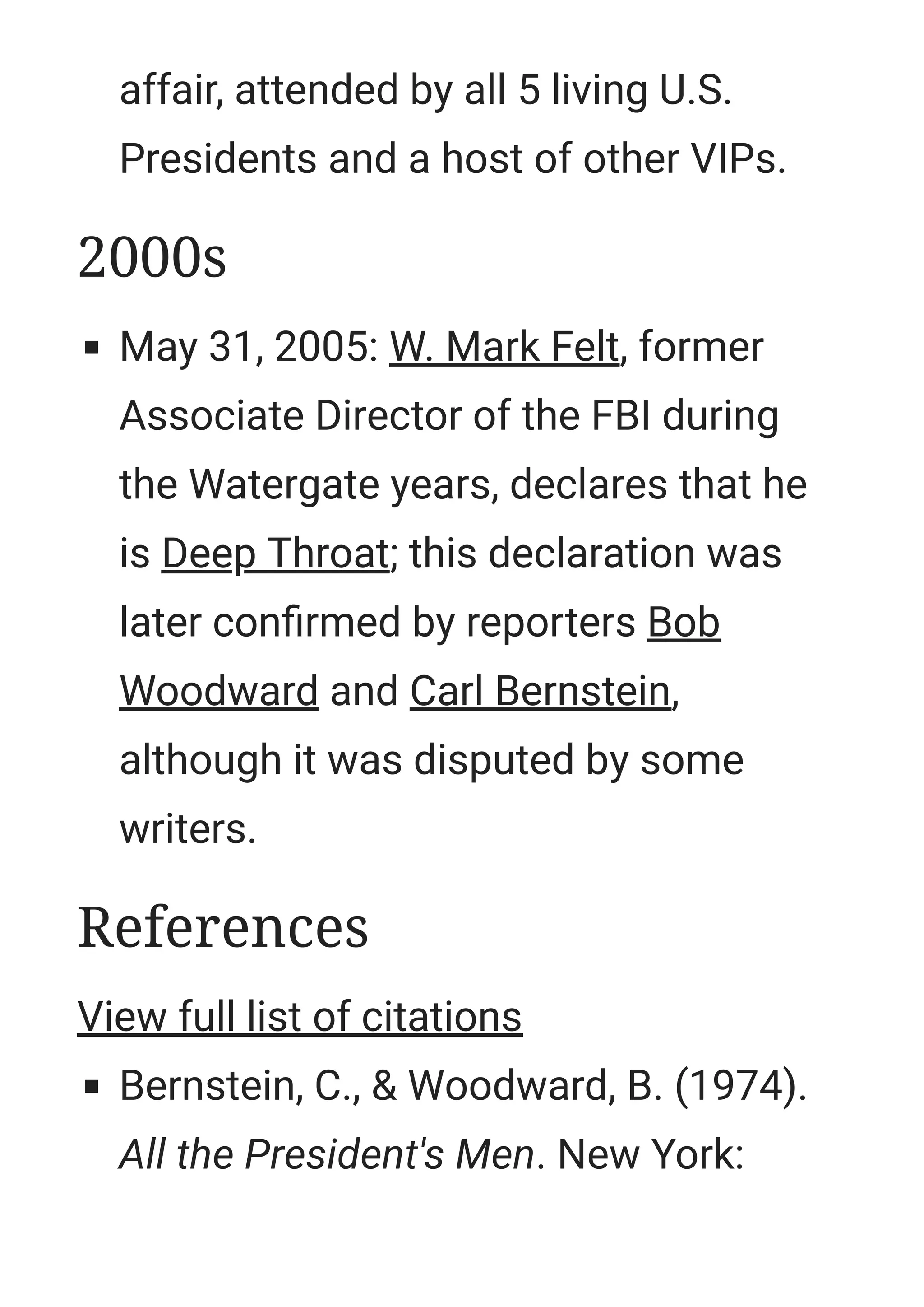 Timeline of the watergate scandal wikipedia | PDF