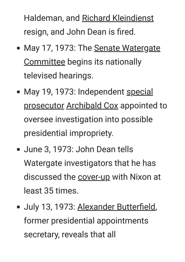 Timeline of the watergate scandal wikipedia | PDF | Free Download