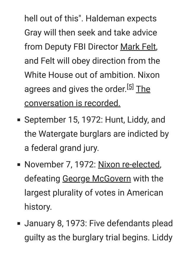 Timeline of the watergate scandal wikipedia | PDF