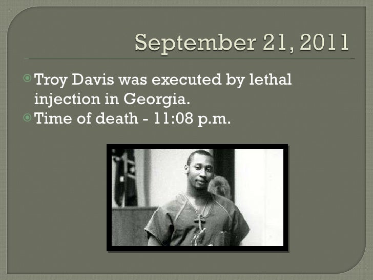 Timeline of Troy Davis case