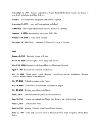 Timeline of (ww ii) | DOCX