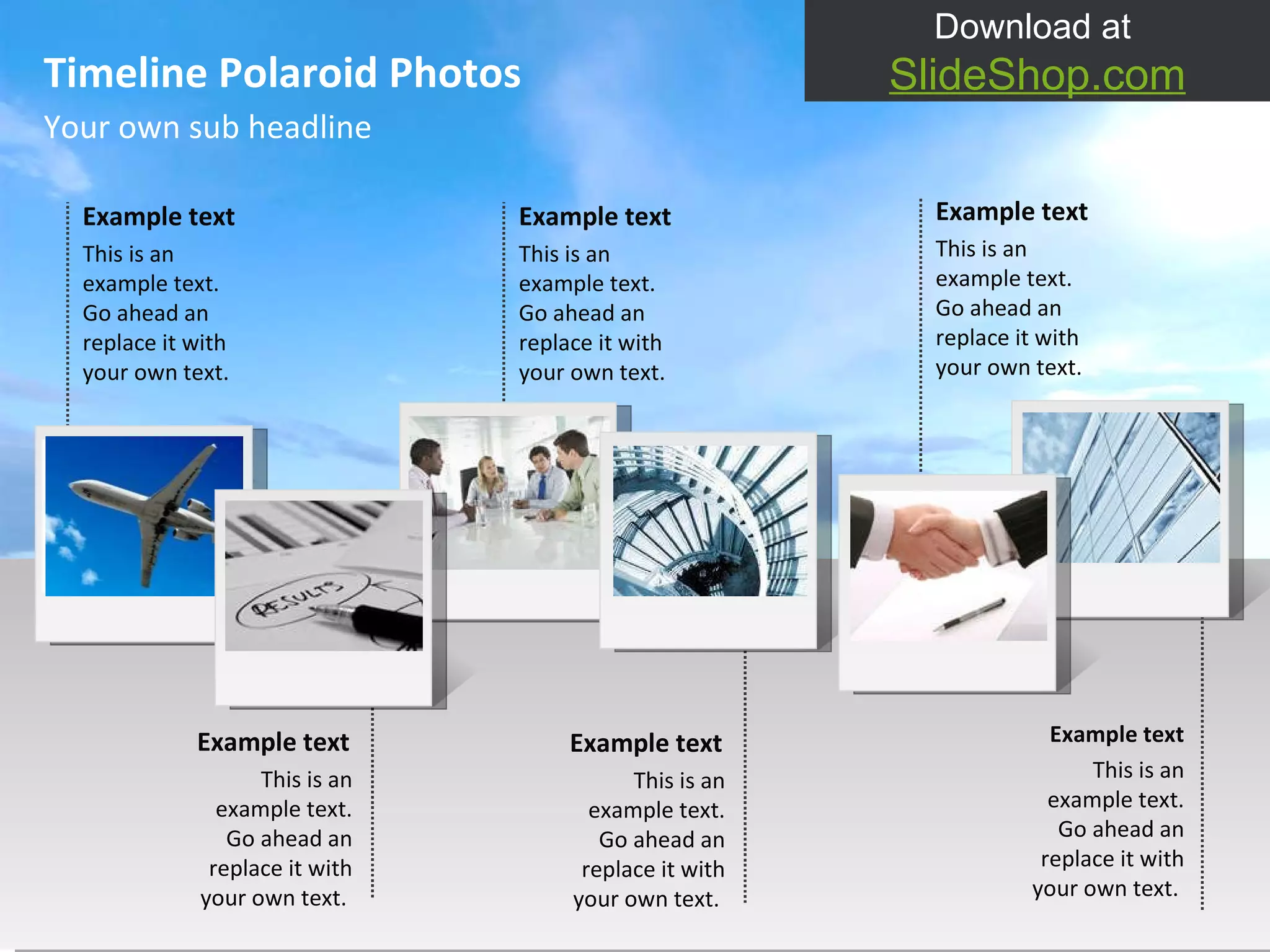 Timeline polaroid photos | PPT