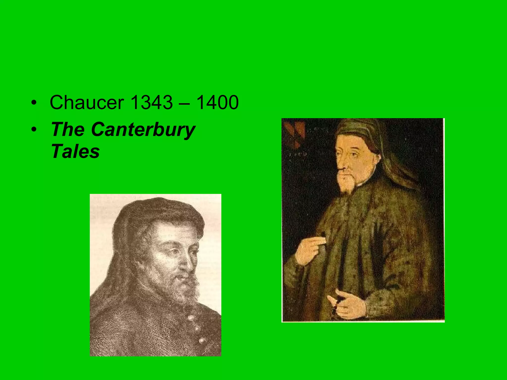 English Literature Timeline | PPT