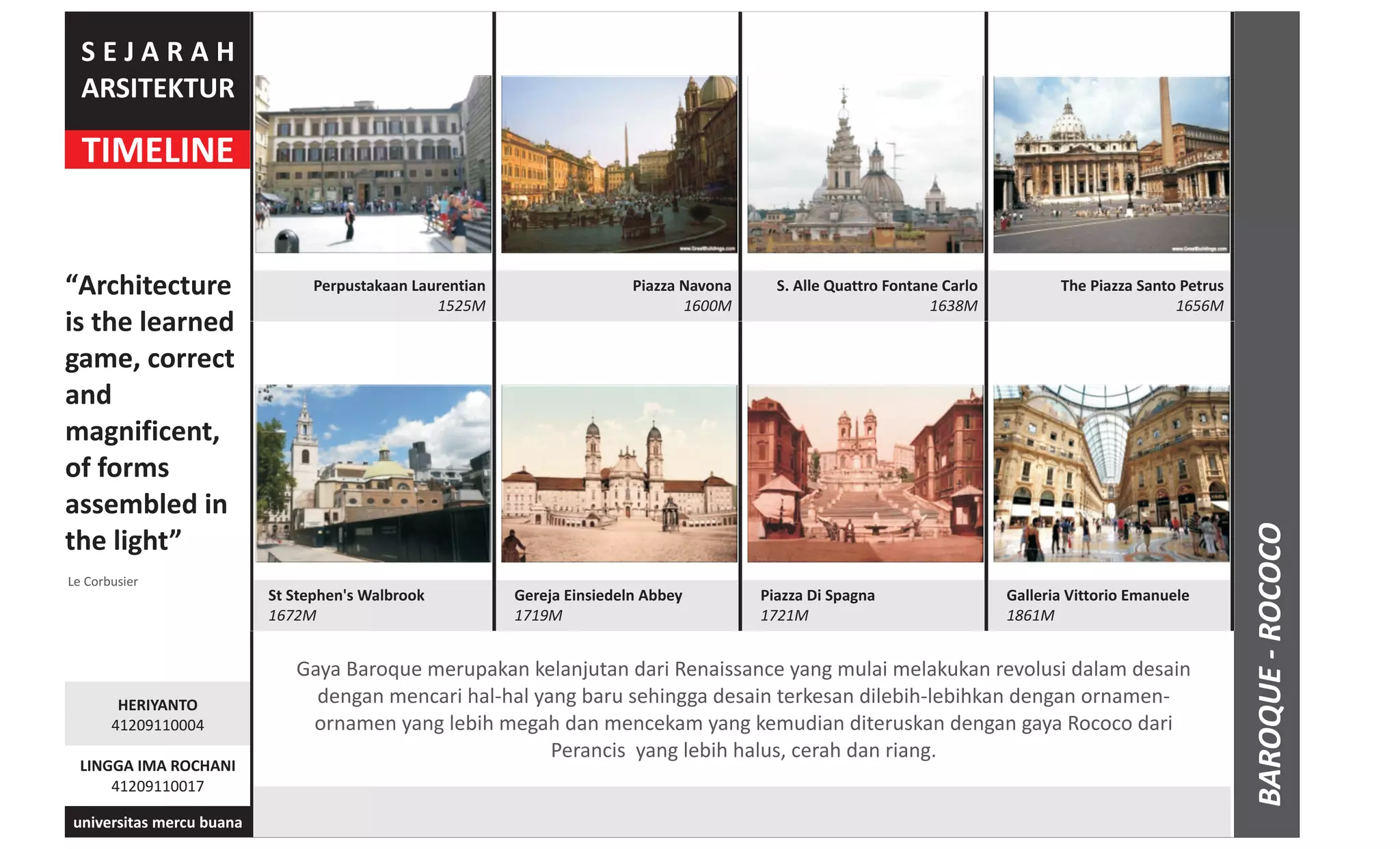 Timeline Sejarah Arsitektur | PDF