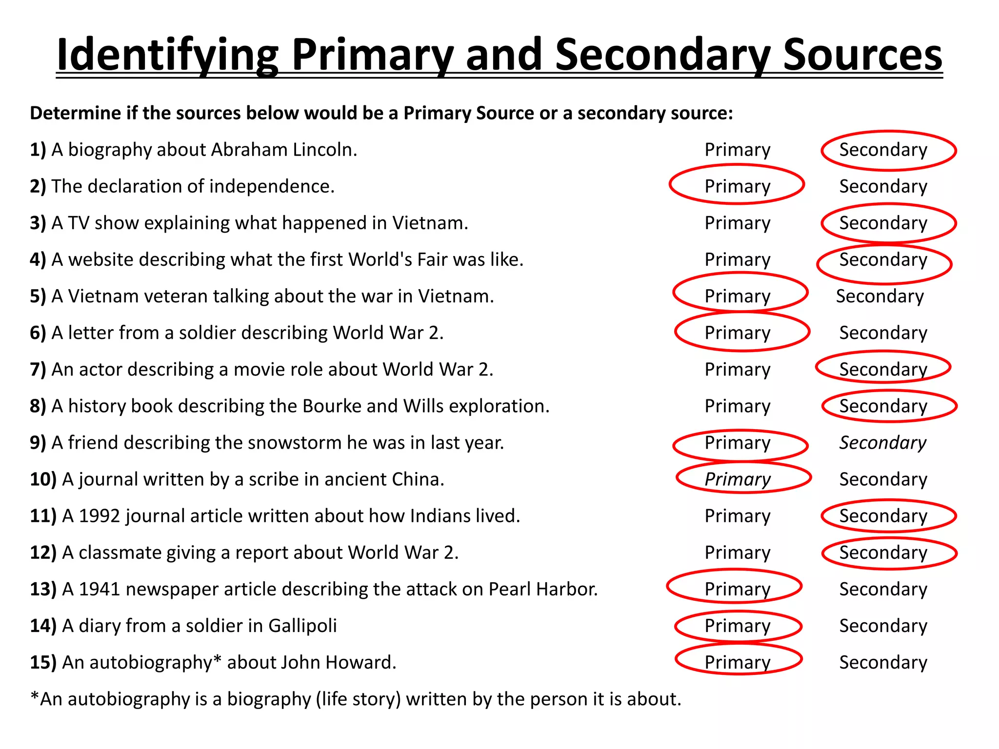 Timelines & Source Types | PPTX | Secondary Education | Education