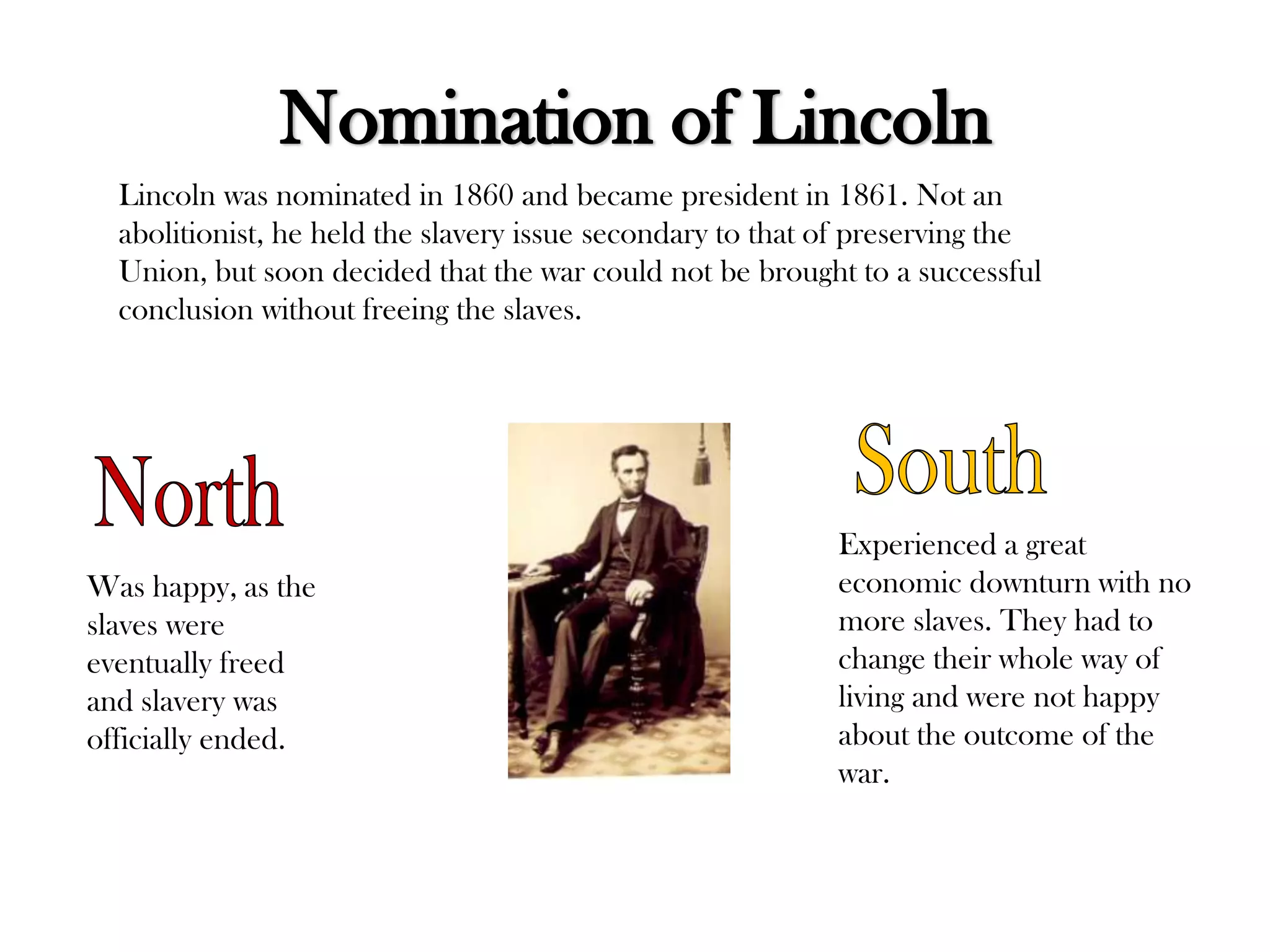 Timeline to civil war | PPTX