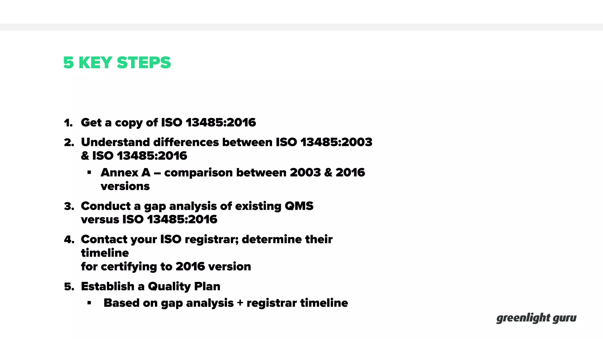 A Timeline to Comply with ISO 13485:2016 (and what you need to be doing ...