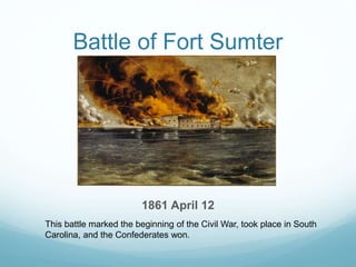 Civil War Timeline | PPTX