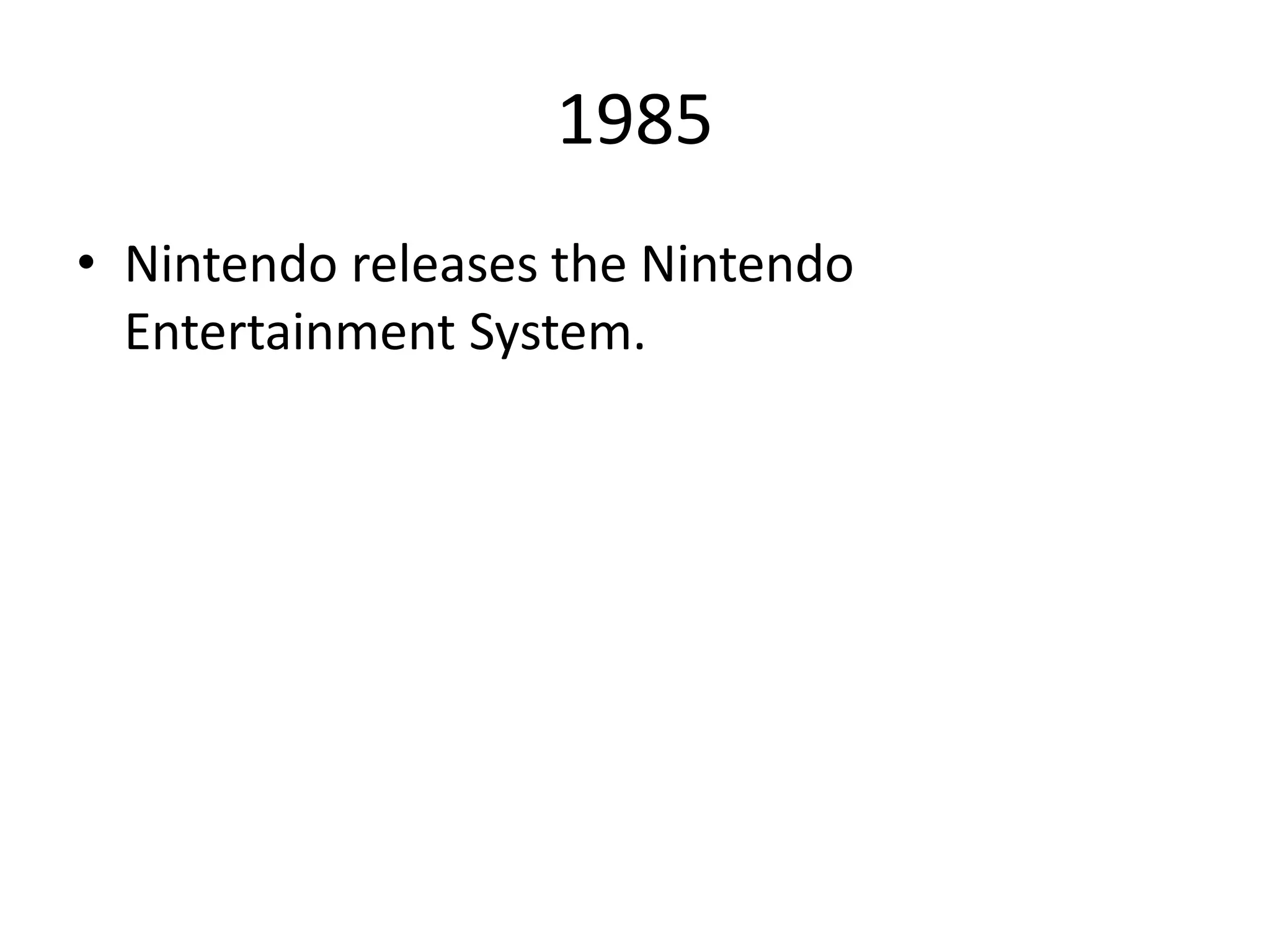 Timeline of video game consoles | PPT