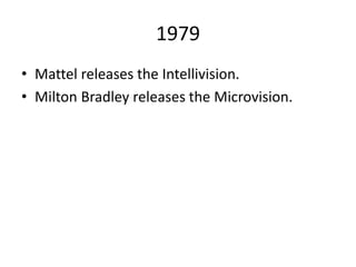 Timeline of video game consoles | PPT