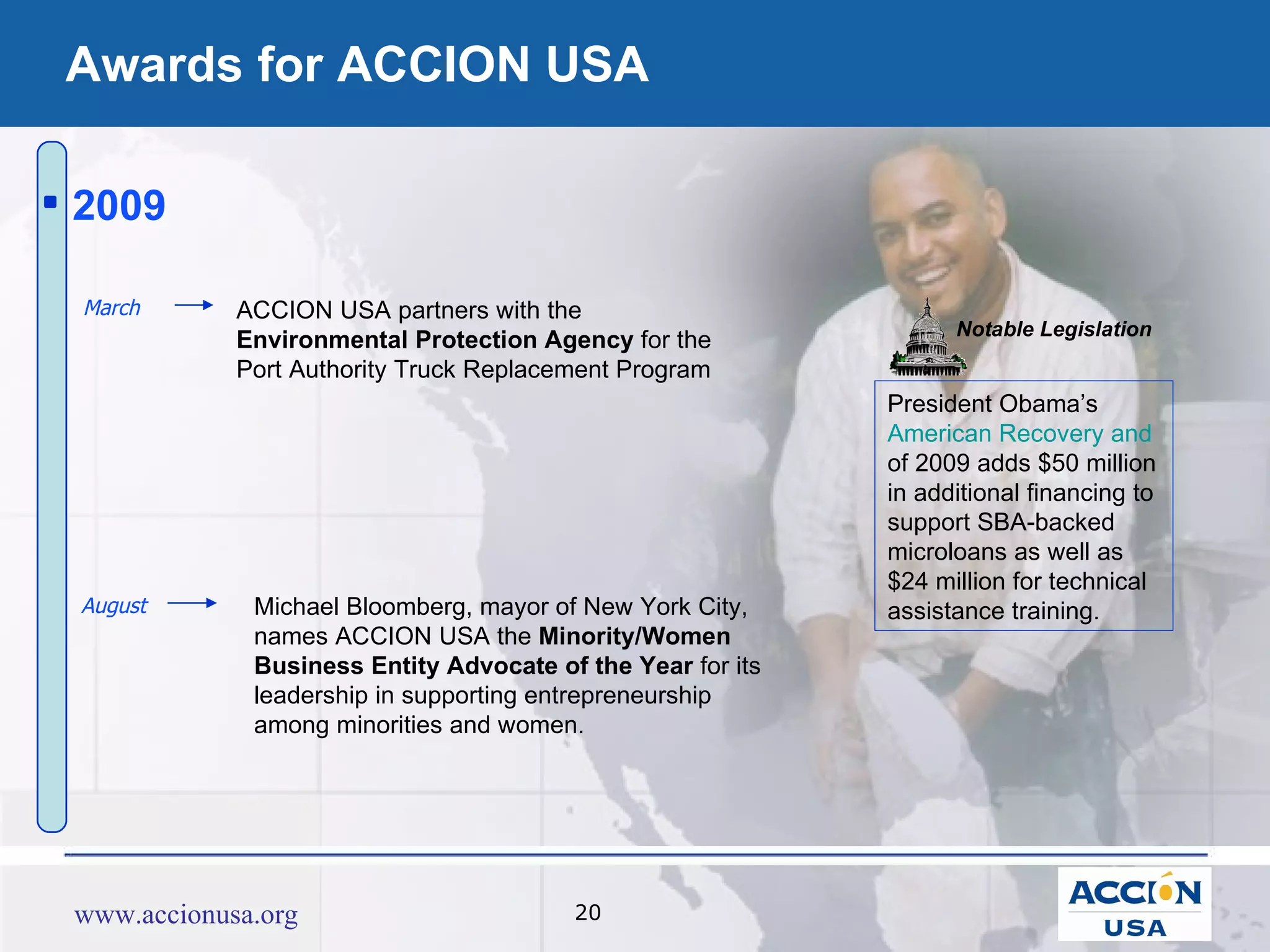 ACCION USA: From Pioneer to Leader in Domestic Microfinance | PPT