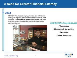 ACCION USA: From Pioneer to Leader in Domestic Microfinance | PPT