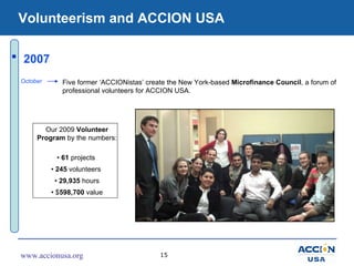 ACCION USA: From Pioneer to Leader in Domestic Microfinance | PPT
