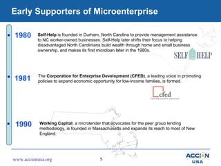 ACCION USA: From Pioneer to Leader in Domestic Microfinance | PPT