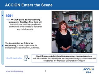 ACCION USA: From Pioneer to Leader in Domestic Microfinance | PPT