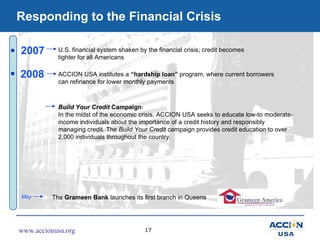 ACCION USA: From Pioneer to Leader in U.S. Microfinance | PPT