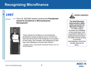 ACCION USA: From Pioneer to Leader in U.S. Microfinance | PPT