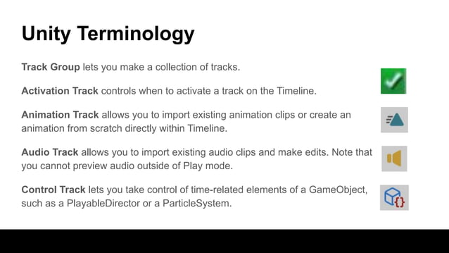 Unity Timeline workshop 2021-22 | PPT