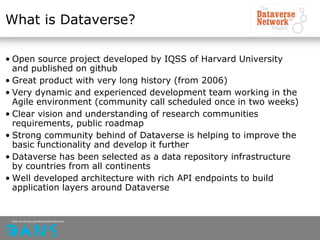 Running Dataverse repository in the European Open Science Cloud (EOSC) | PPT
