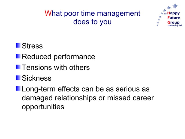 Time Management & Personal Organization | PPT