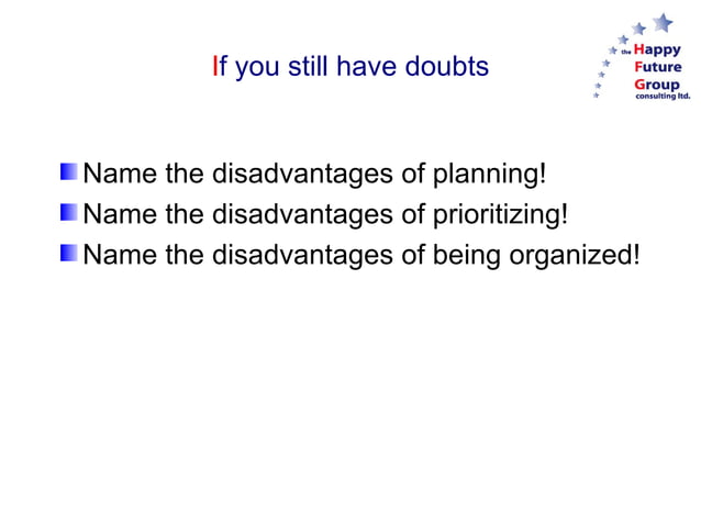 Time Management & Personal Organization | PPT