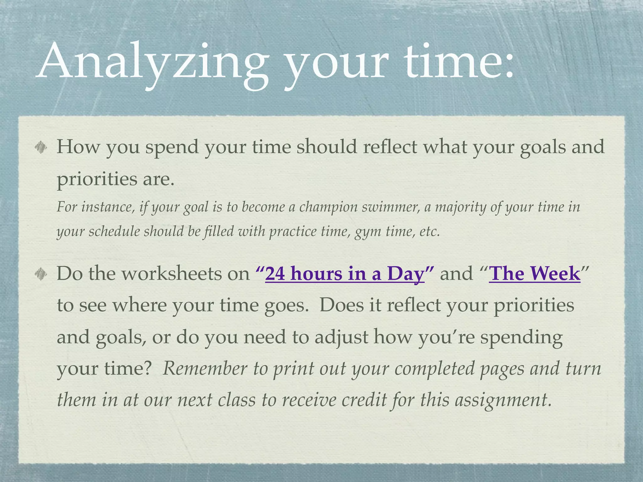 Time Management Lesson | PPT