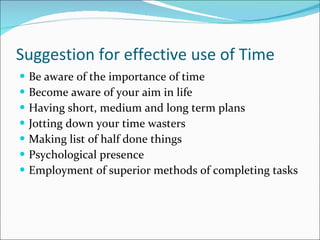 Time management ( SMS ) | PPT