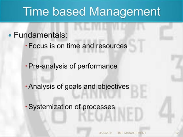 Time management | PPT