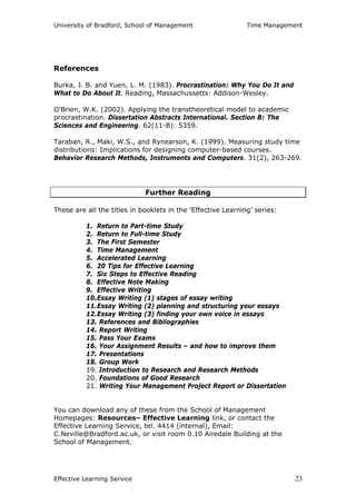 Timemanagement | PDF