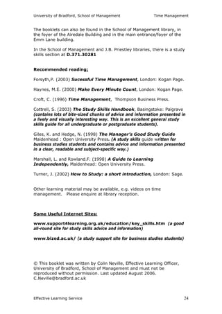 Timemanagement | PDF