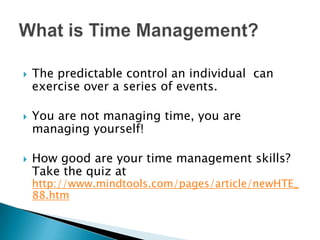 Time management | PPTX